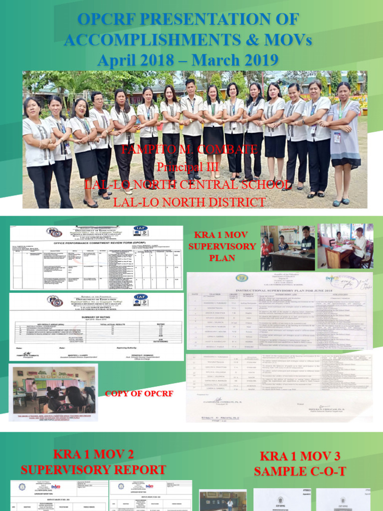 Opcrf Presentation 2018 - 2019 | PDF