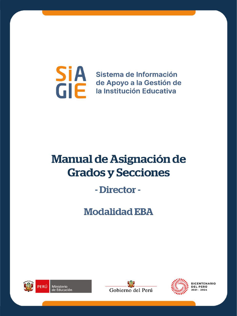 Manual de Grados y Secciones - EBA | PDF | Plan de estudios | Enseñando