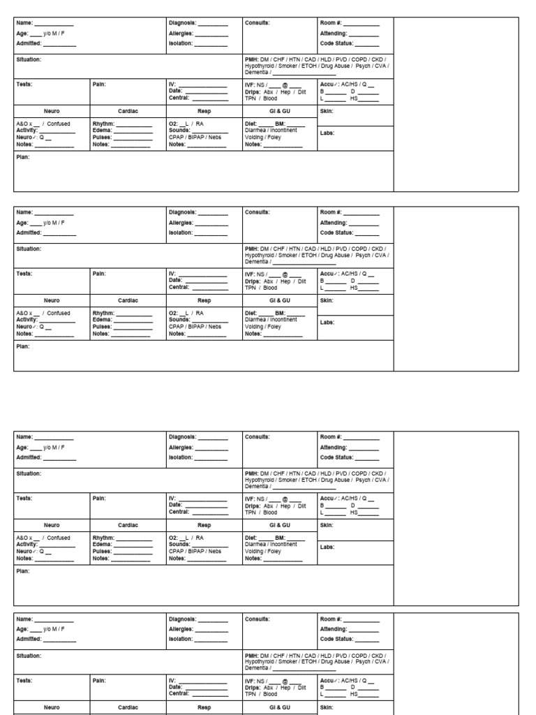 Mini SBAR Report Sheet | PDF | Forensic Science | Hazards