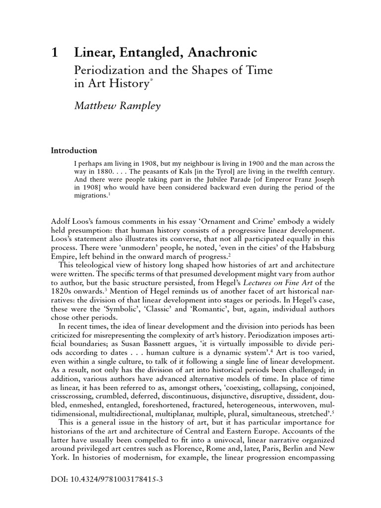 Matthew Rampley Linear Entangled Anachronic | PDF | Social Science ...