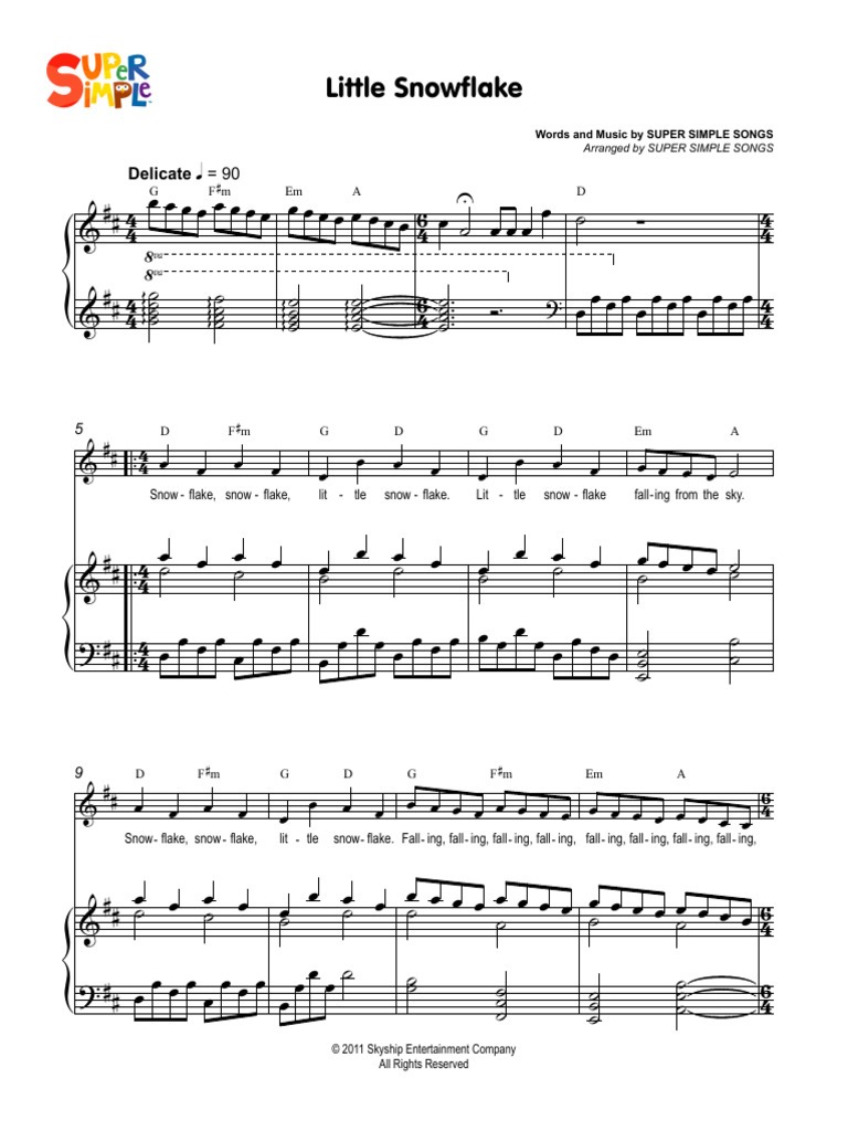 Little Snowflake Sheet Music | PDF