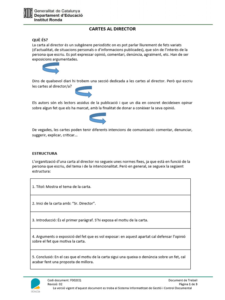 Carta Al Director | PDF