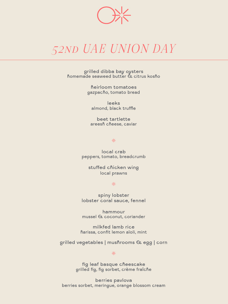 Menu Sand & Koal - 52 Union Day | PDF