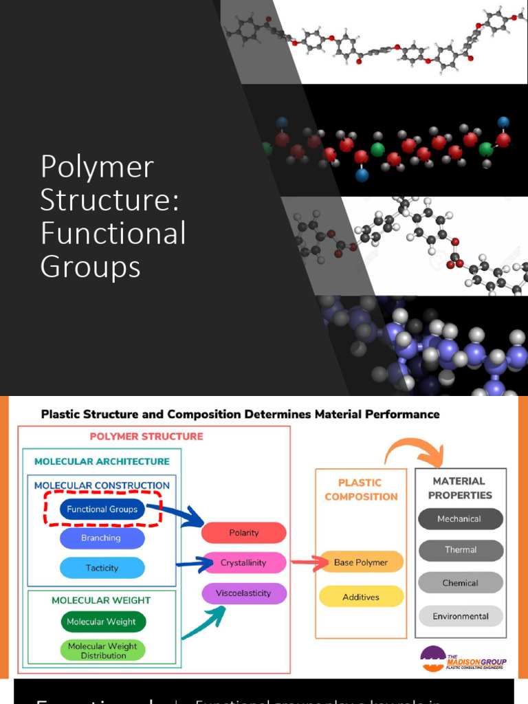 Polymer Structure Functional Groups | PDF