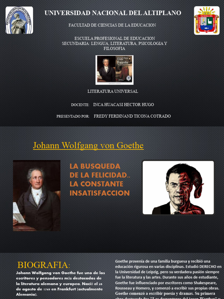 Exposicion Johan Wolf Gotghe 25 01 2024 | PDF | Johann Wolfgang von ...