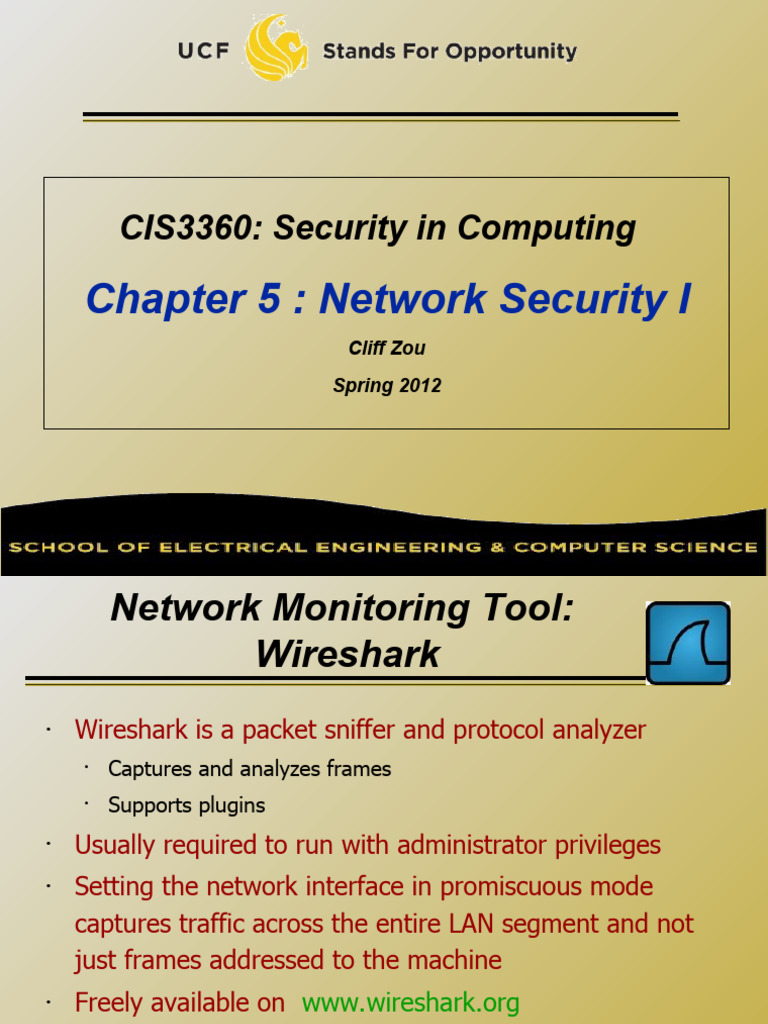 Ch05 NetworkSecurity | PDF | Denial Of Service Attack | Transmission Control Protocol