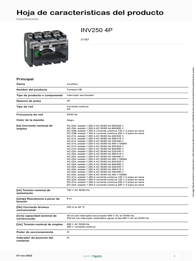 Compact INS - INV - 31167 | PDF | Residuos | Electricidad