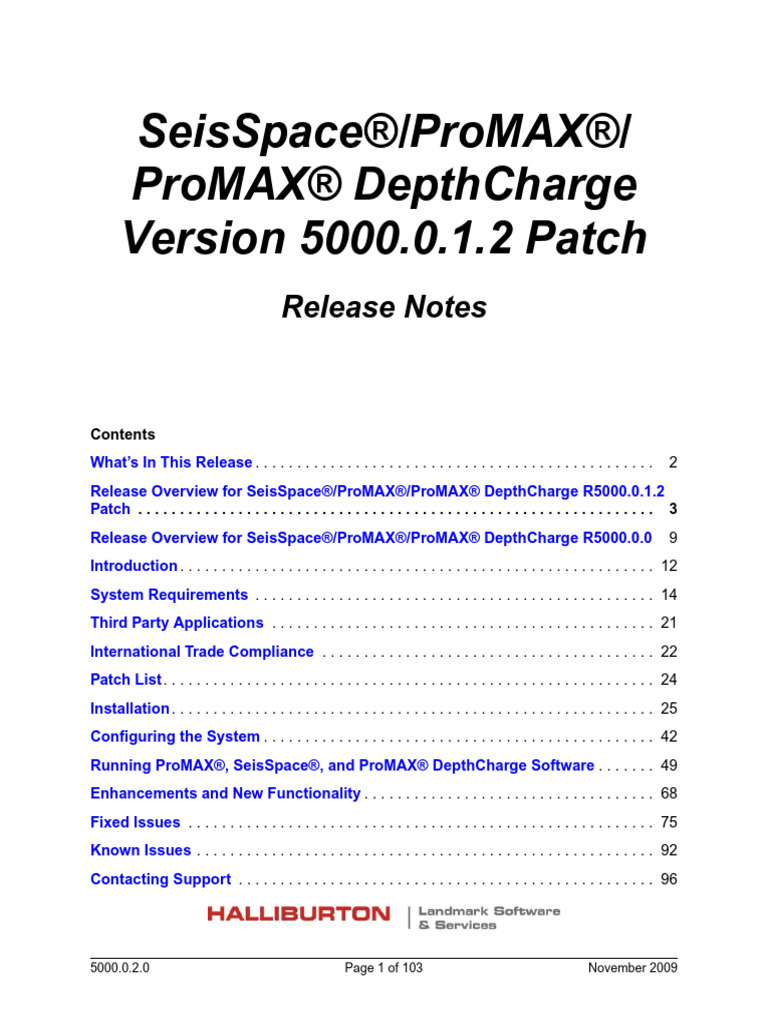 ProMAX SeisSpace 5000.0.1 | PDF | Computer Engineering | Computing