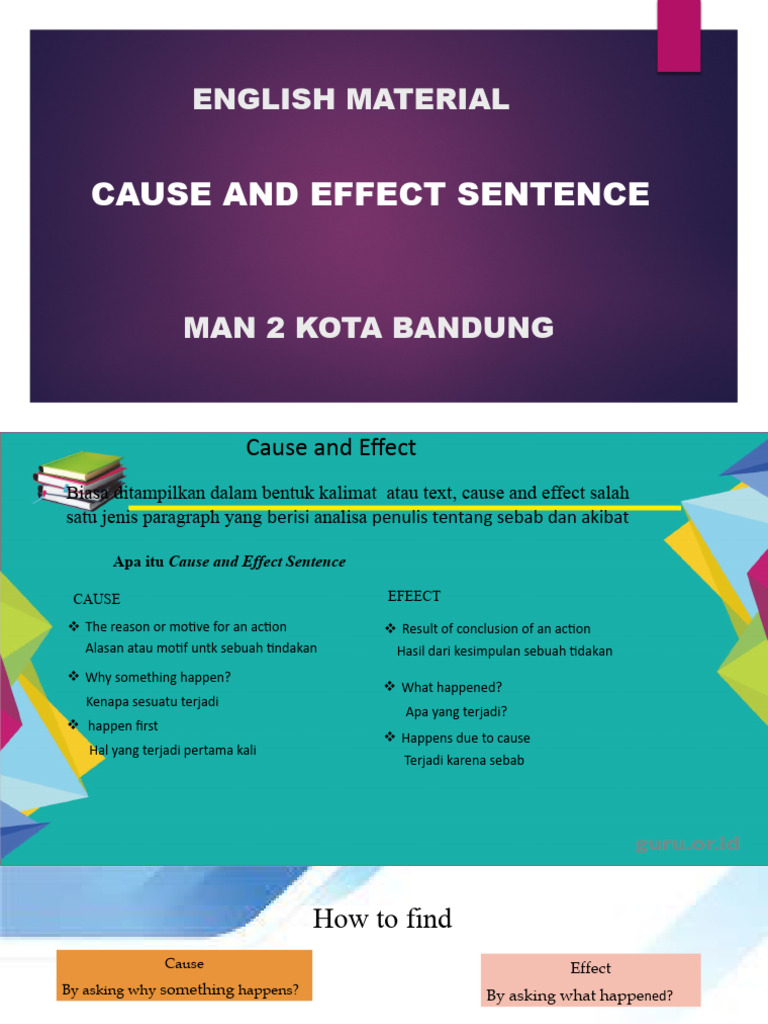 Materi Cause and Effect | PDF | Linguistics | Semiotics