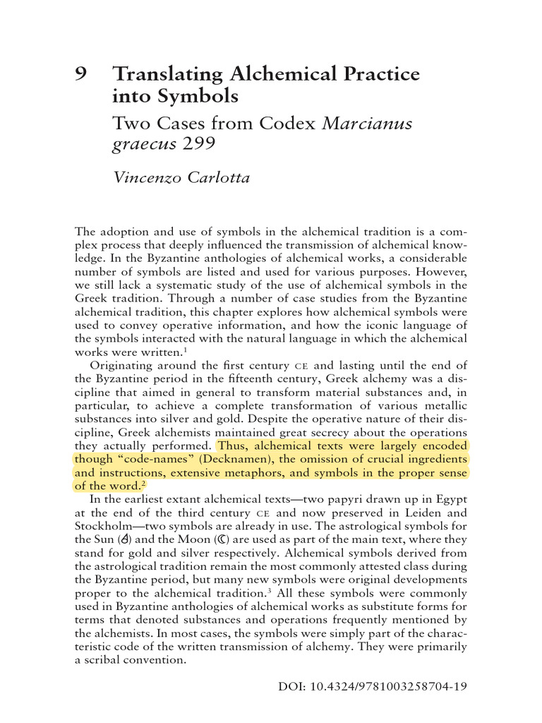 19_chapter | PDF | Alchemy