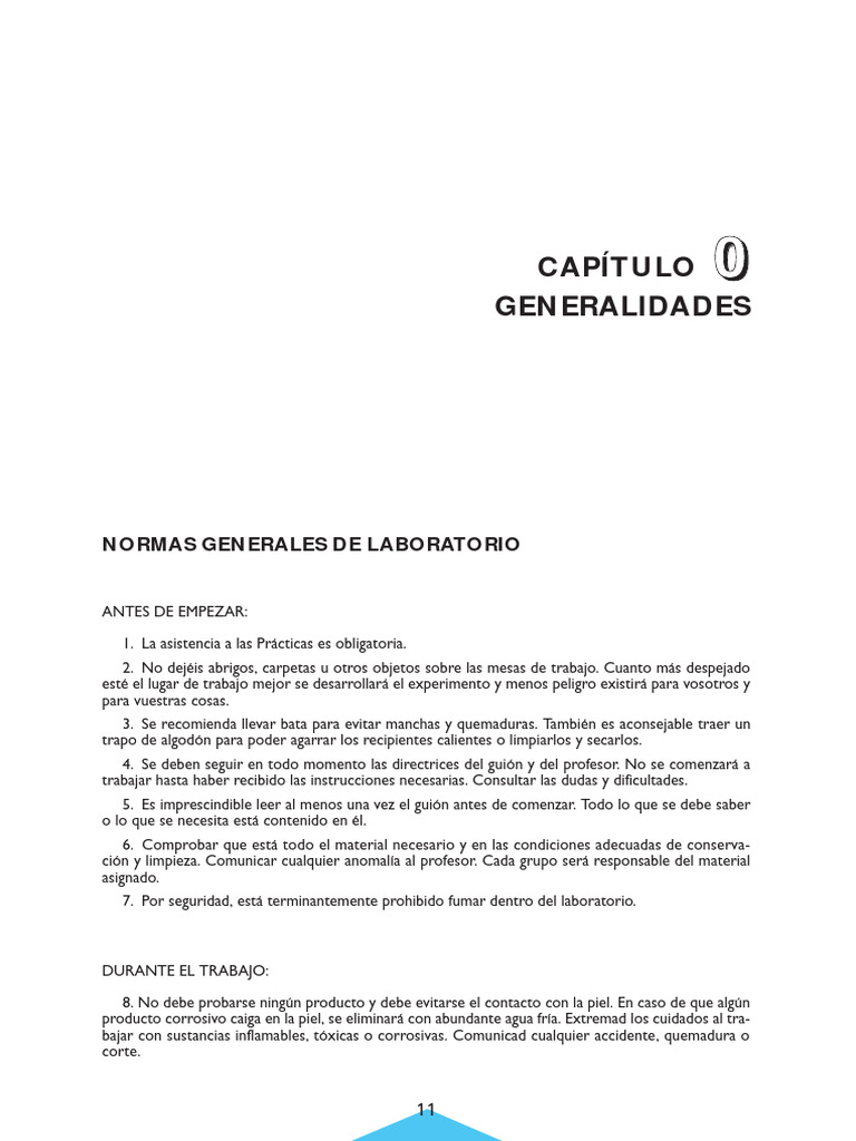 Normas de Seguridad en El Laboratorio | PDF | Laboratorios | Sal (química)