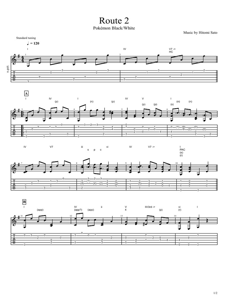 Route 2 Pokémon Black/White Music | PDF