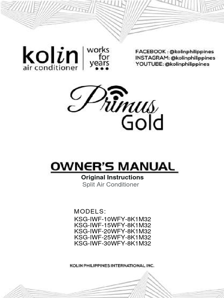 Owner - S Manual Primus Gold - Compressed | PDF | Air Conditioning ...
