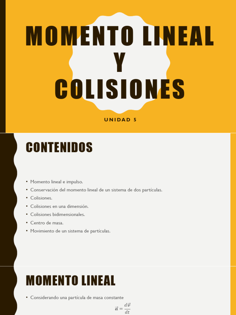 Unidad 5 momento lineal y colisiones_dc97b59c26844b4bd94072124df5f0ec_211029_195251 (2) | PDF