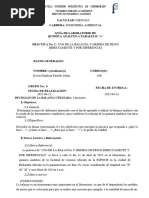 Prueba de Excentricidad en Balanzas | PDF | Química | Ciencias fisicas