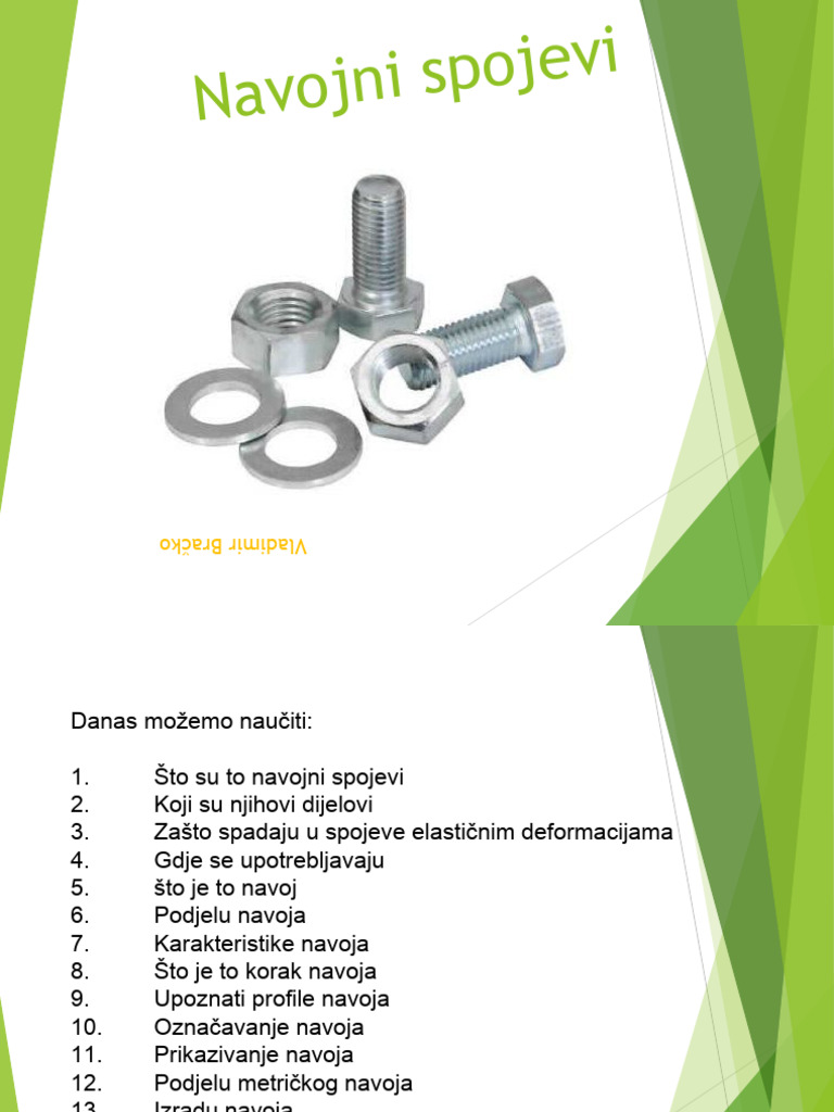 Navojni Spojevi | PDF