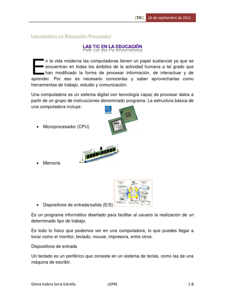 Formato de Las Tic | PDF | Tecnología