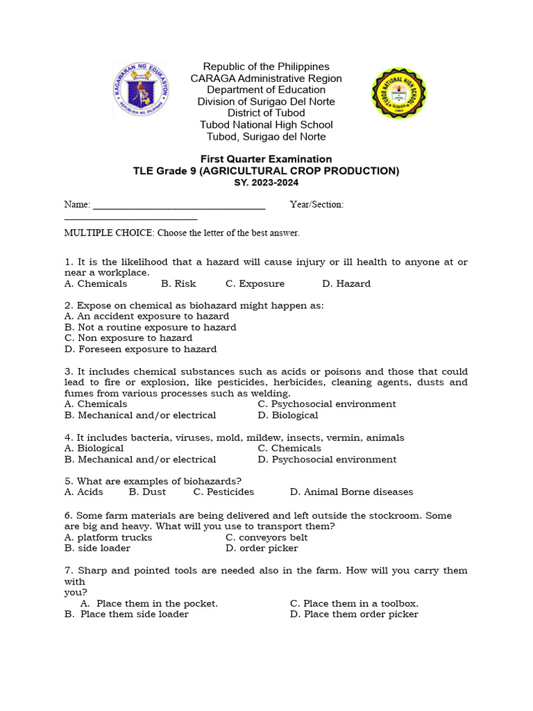 TLE Grade 9 2nd Q Exam (Shuffled) | PDF