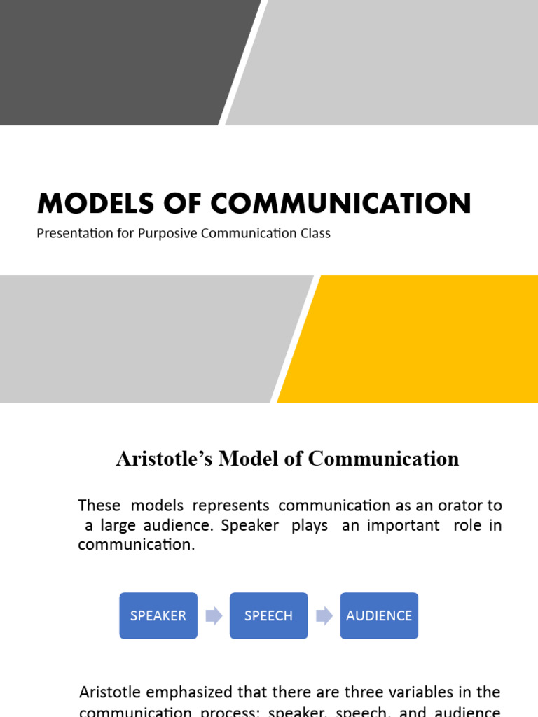 Models of Communication | PDF | Communication | Human Communication