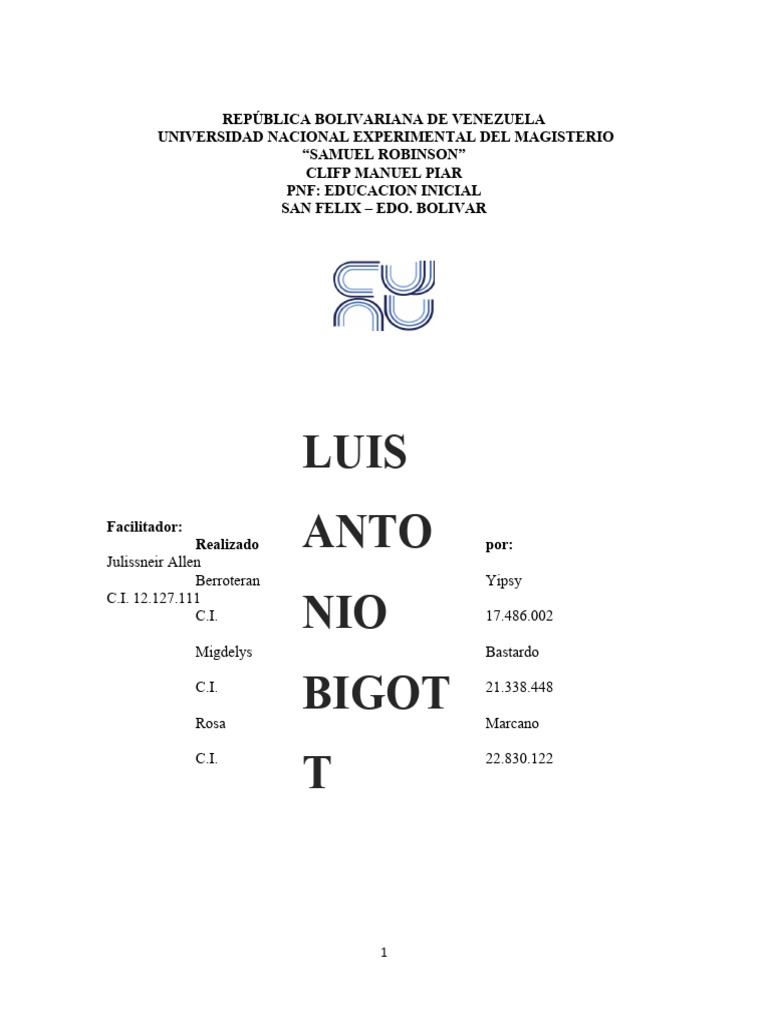 Luis Antonio Bigott | PDF | Venezuela | Conocimiento