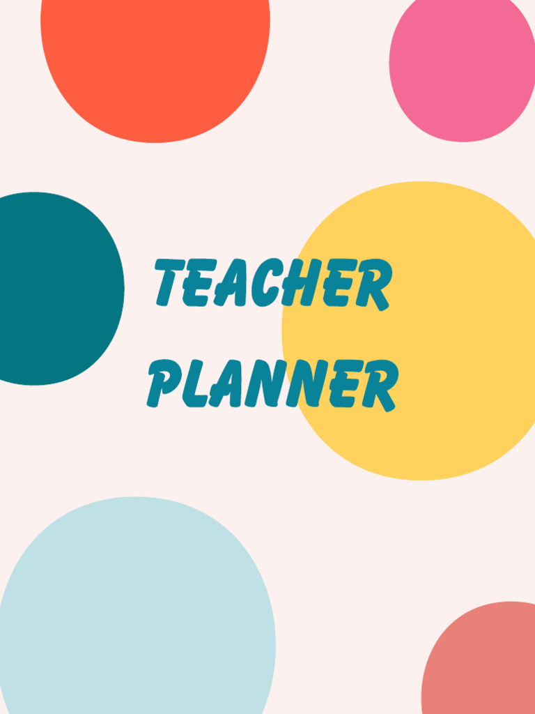 Teacher Planner | PDF | Learning | Behavior Modification