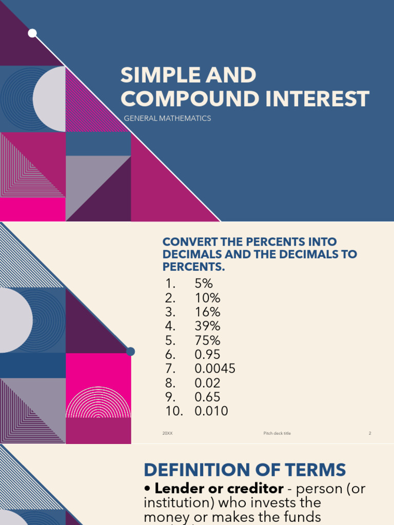 L1-simple-and-compound-interest | PDF | Interest | Compound Interest