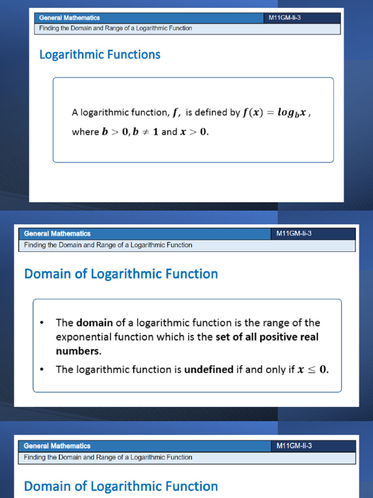 Log Function | PDF