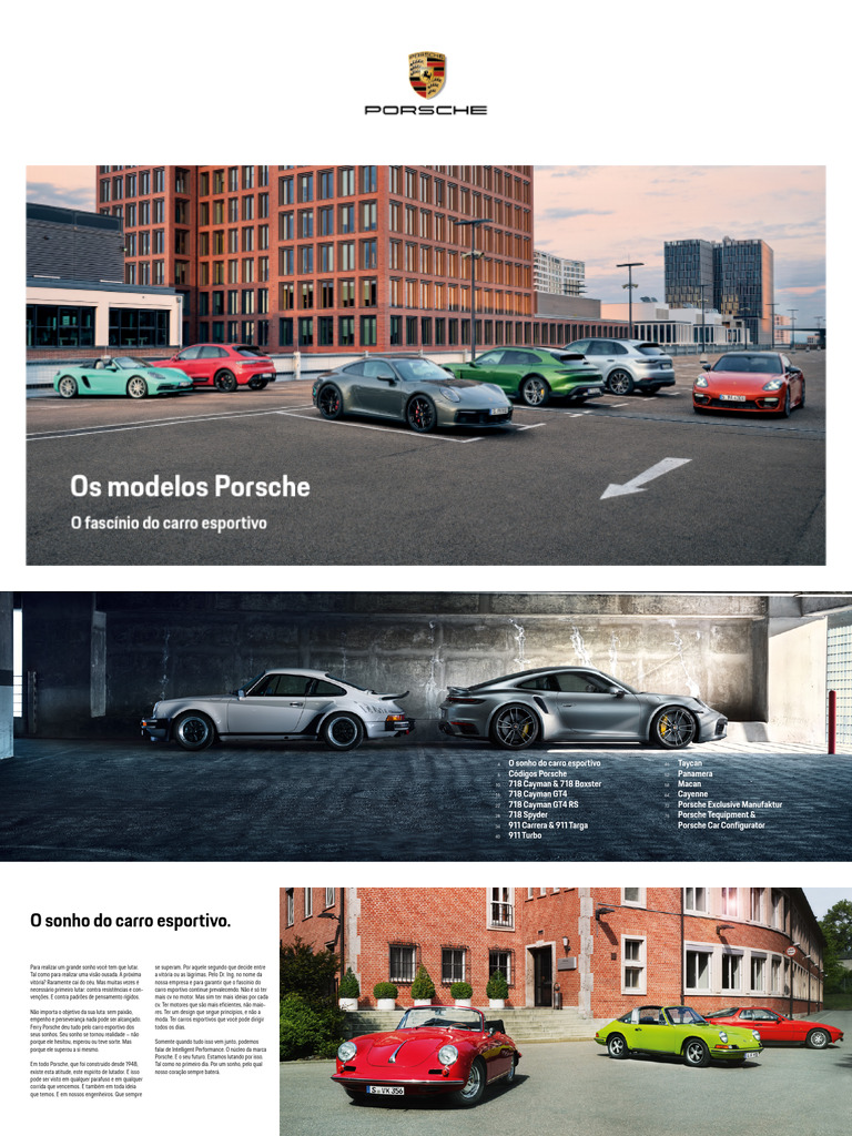 Os Modelos Porsche | PDF