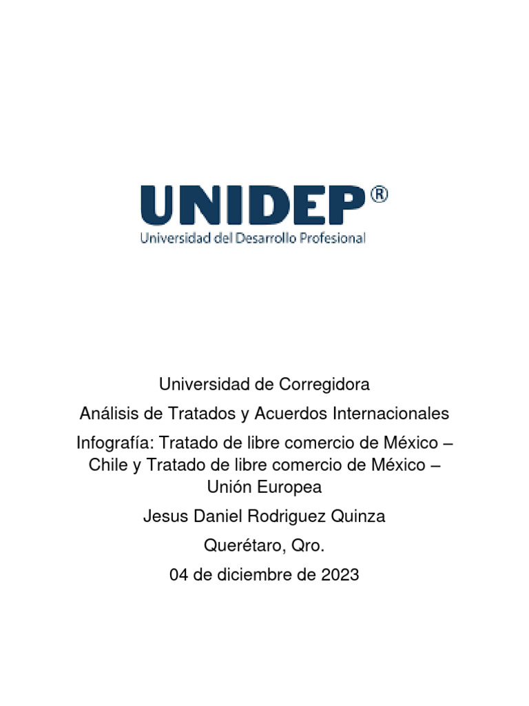 Infografía: Tratado de Libre Comercio de México - Chile y Tratado de ...