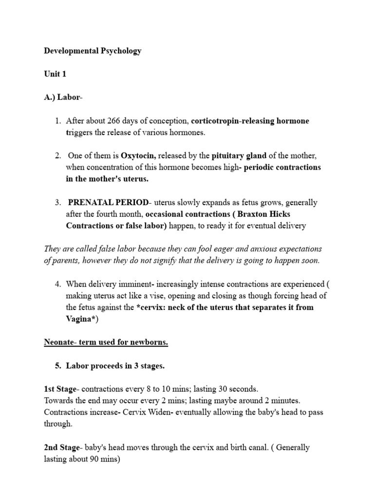 Developmental Psychology Notes | PDF Developmental Psychology Notes | PDF