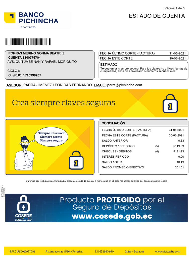 Estado de Cuenta | PDF | Tecnología bancaria | Pagos