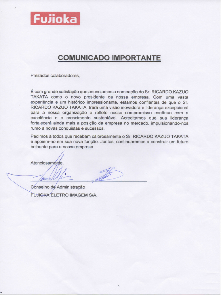 Comunicado Colaboradores001 | PDF