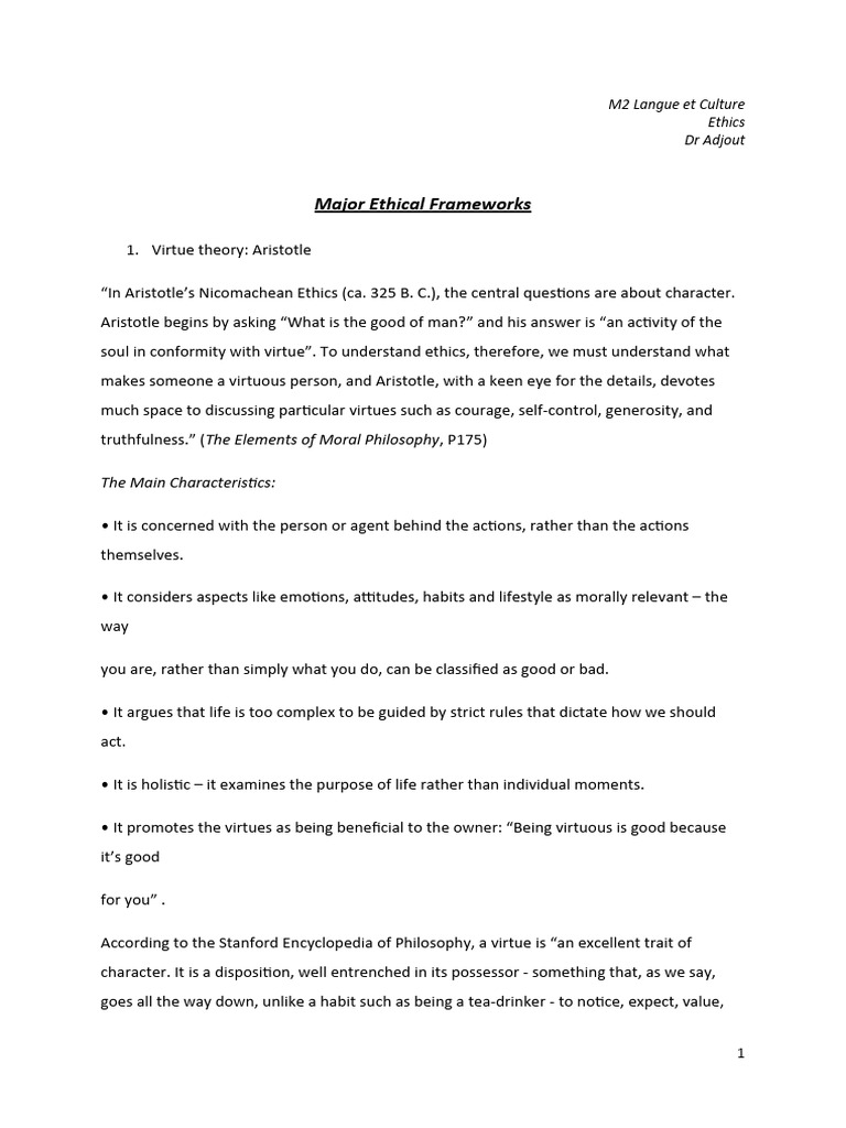 Ethical Frameworks | PDF | Science & Mathematics | Philosophy