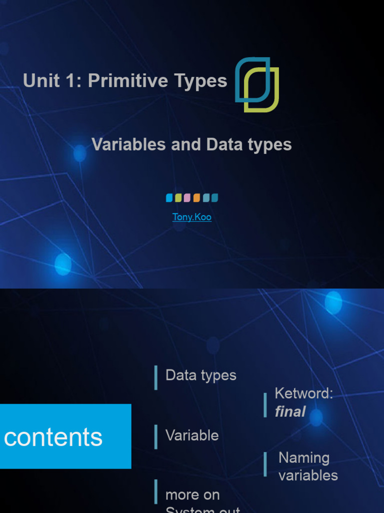 Lecture2 by Tony - Koo | PDF | Data Type | Integer (Computer Science)