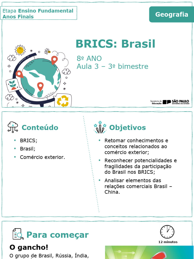 Aula 3 Brics Brasil | PDF | BRIC | Brasil