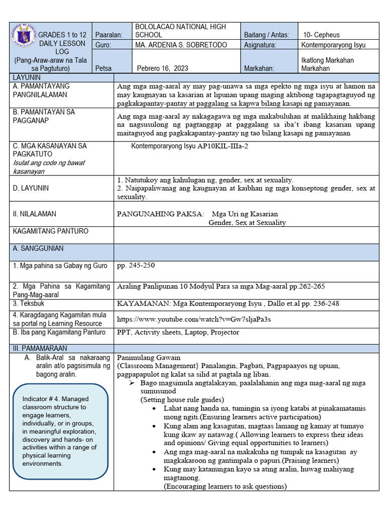 DLP 3rd Quarter AP 10 | PDF