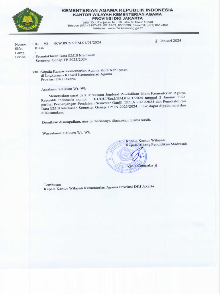 Pemutakhiran Data Emis | PDF