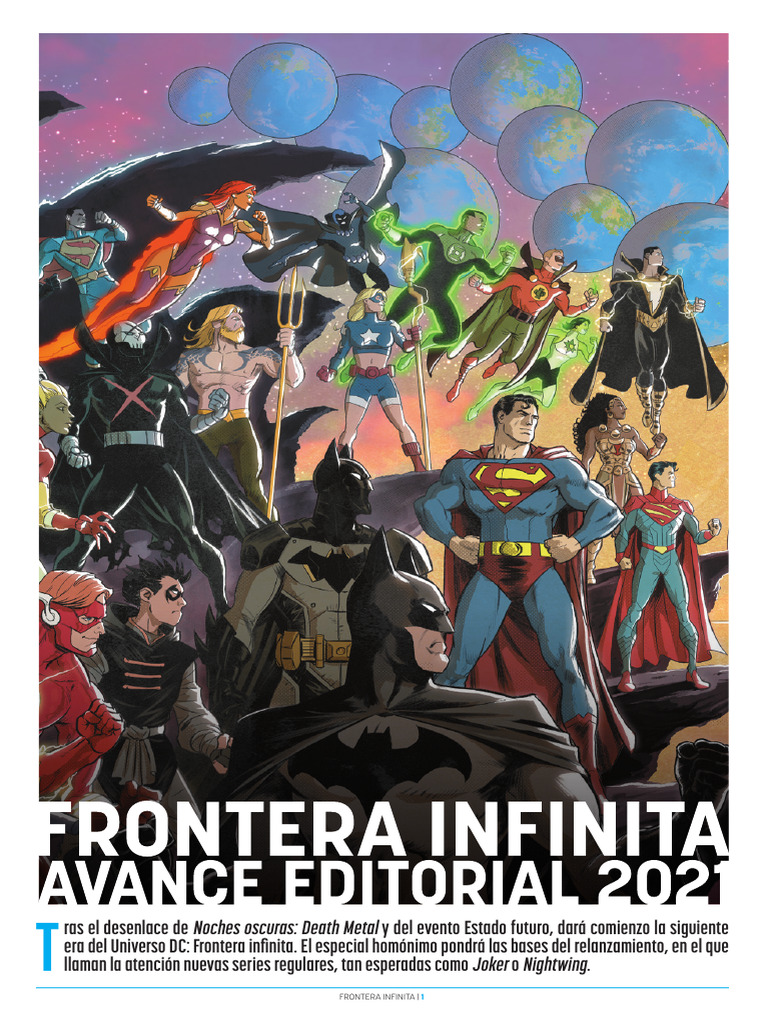 Frontera Infinita 1 | PDF | hombre murciélago | Cómics