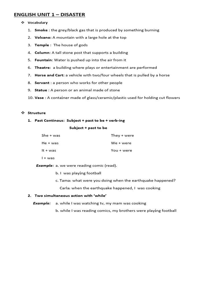 English - Unit 1-3 | PDF