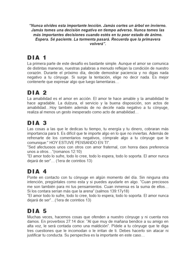 Reto de 40 Dias | PDF | Amor | Oración