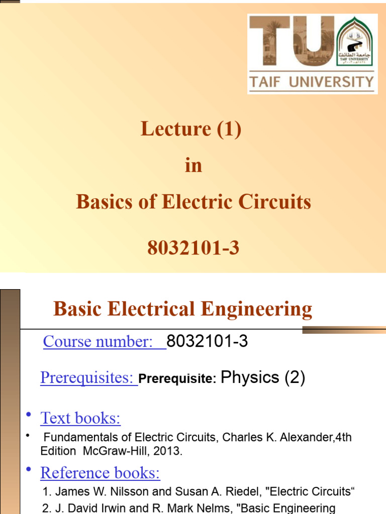 Lect.1 BEC | PDF | Electrical Network | Electrical Engineering