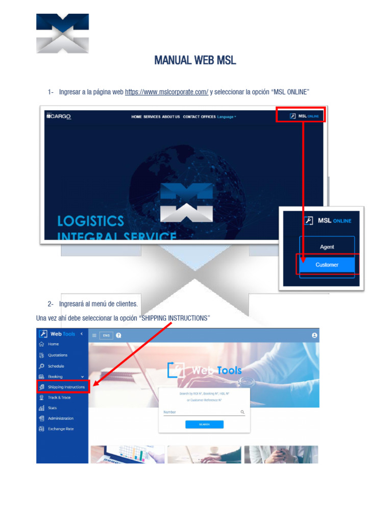 Manual de Uso de MSL Online en Chile | PDF