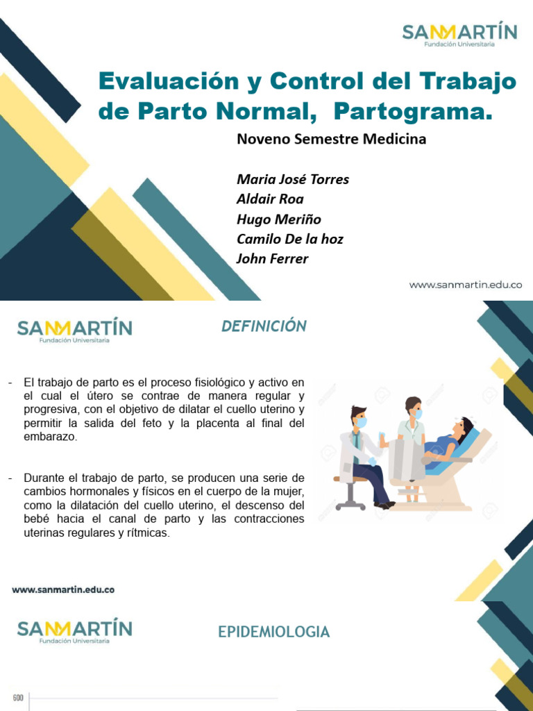 Evaluación y Control Del Trabajo de Parto Normal, (Partograma) | PDF ...