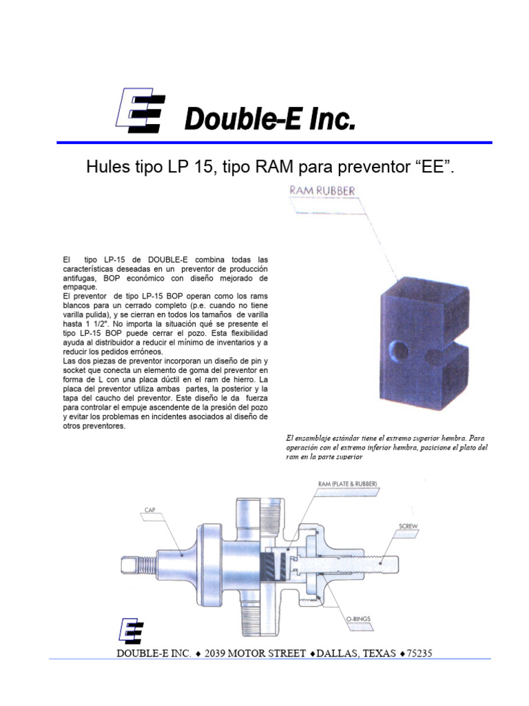 Ficha Técnica de Hules Ee | PDF