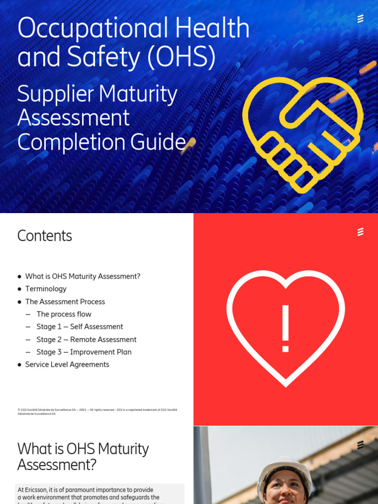 Supplier OHS Maturity Assessment Completion Guide | PDF | Occupational ...