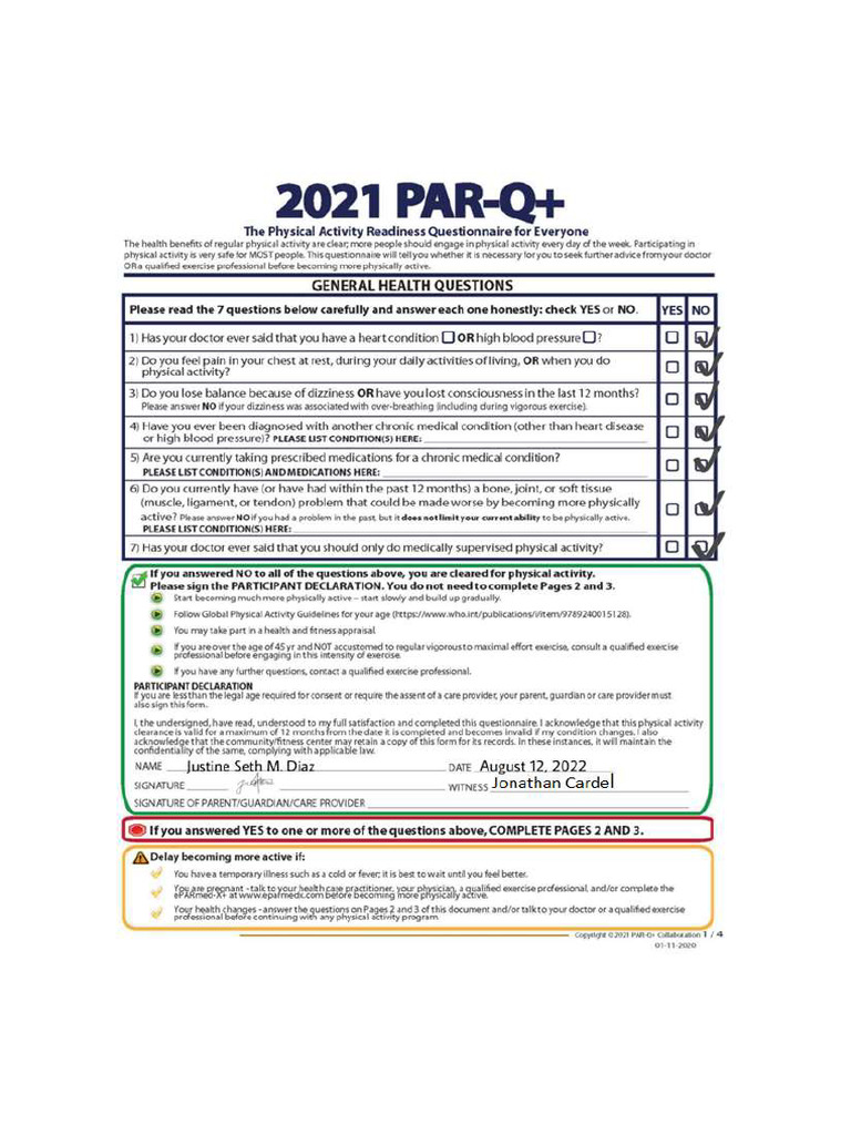 2020 Par Q Test | PDF