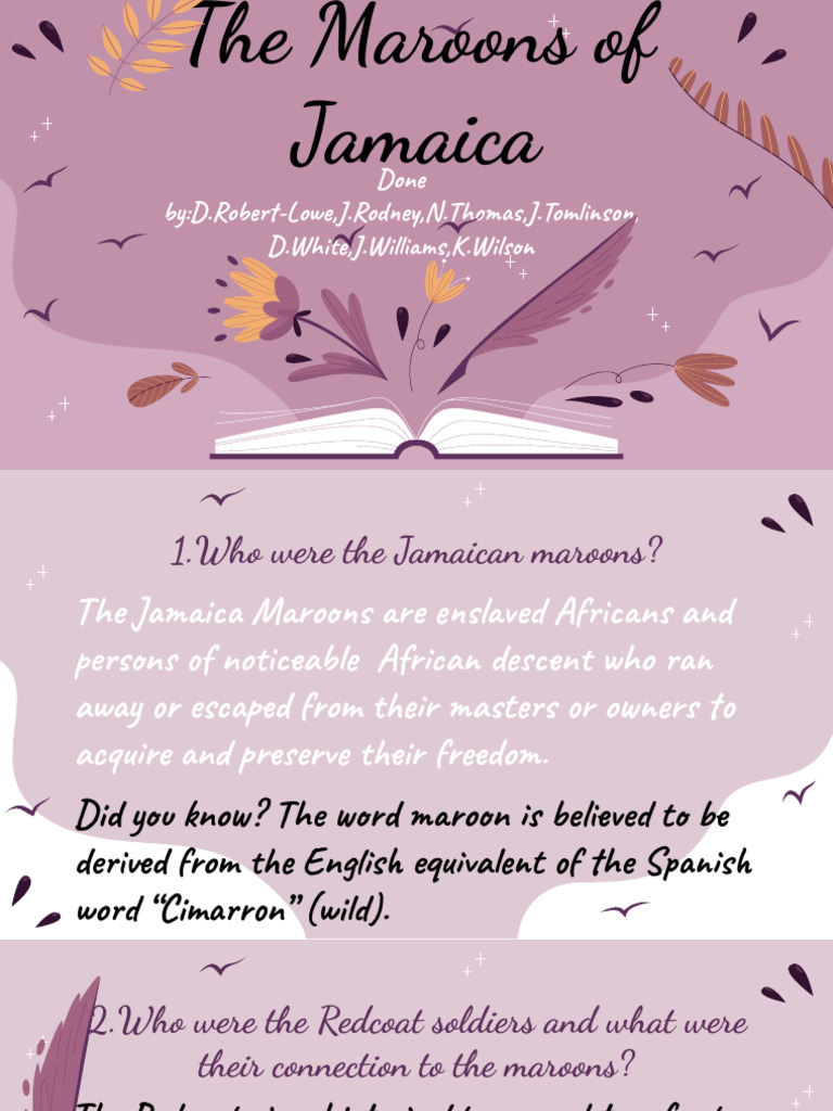 The Maroons of Jamaica | PDF | African Diaspora | Jamaica