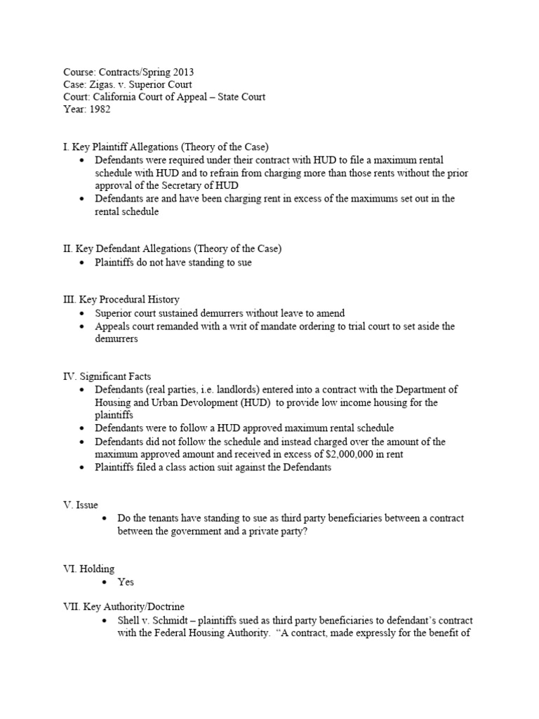 Zigas v. Superior Court | PDF | Lawsuit | Standing (Law)