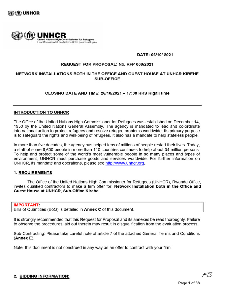 Network Installation in Office Proposal | PDF | Electrical Wiring ...