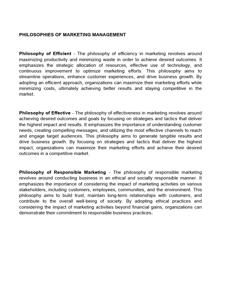 Marketing Management Chapter 2 Pdf Marketing Strategic Management